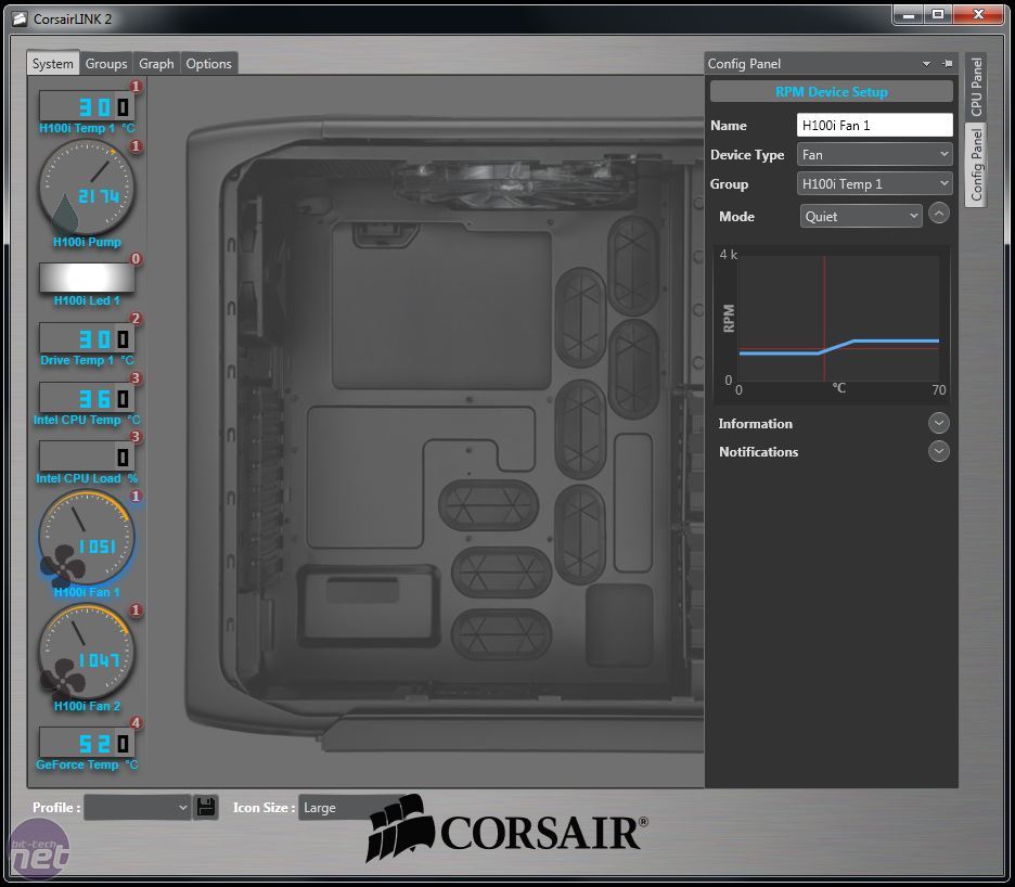Corsair H100i Review Bit tech Corsair H100i Review Bit tech